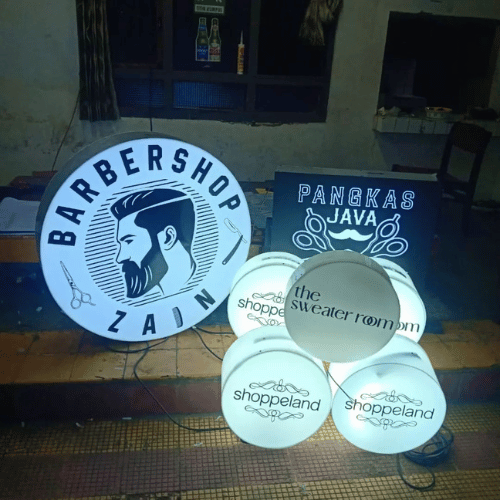 Jasa Cutting Laser Akrilik | UV Print | Neon Box Bandung